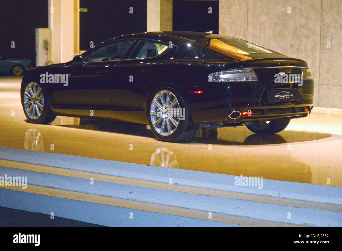 Aston Martin DB9 car in the showroom Stock Photo - Alamy
