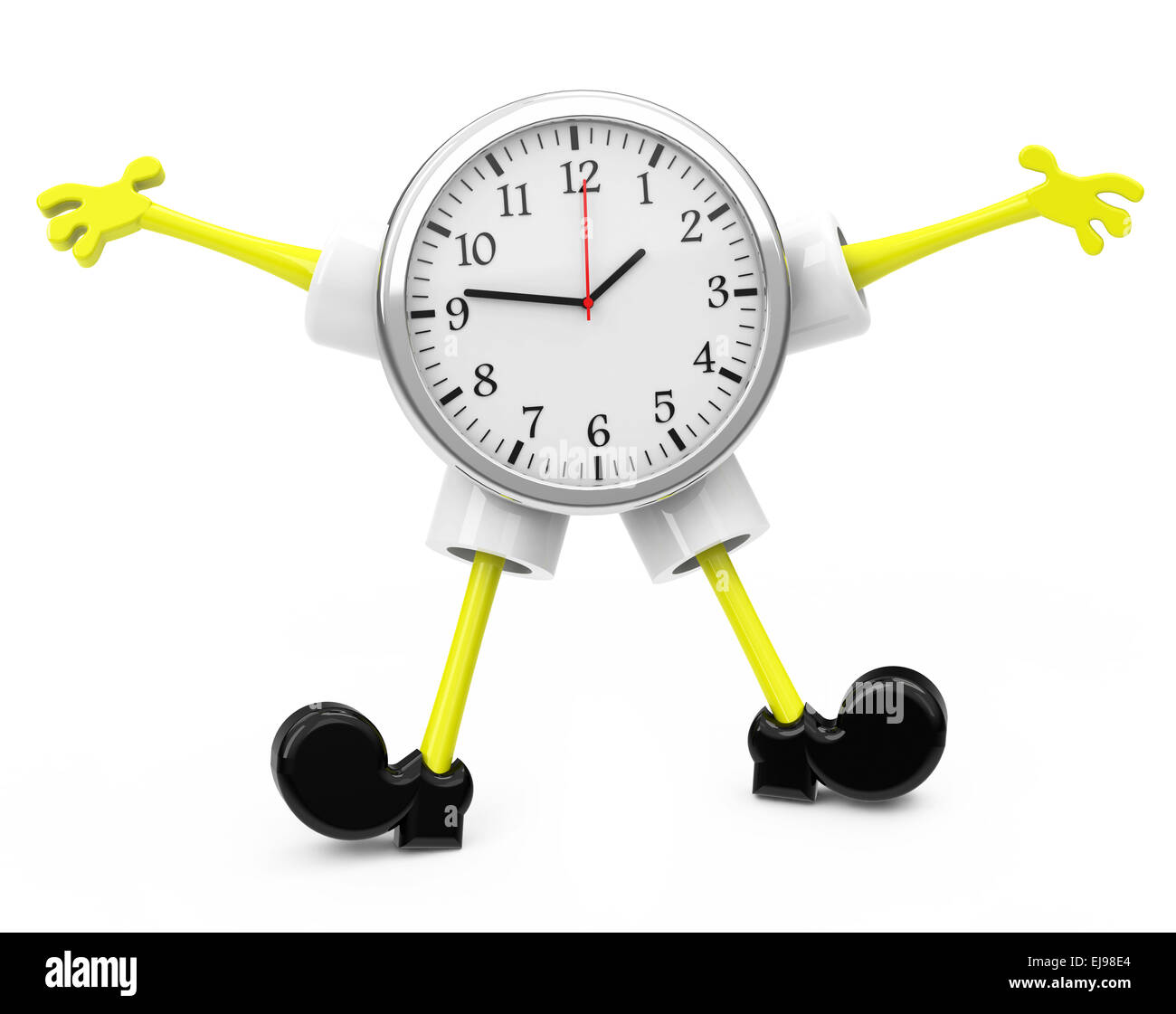 Happy clock Cut Out Stock Images & Pictures - Alamy