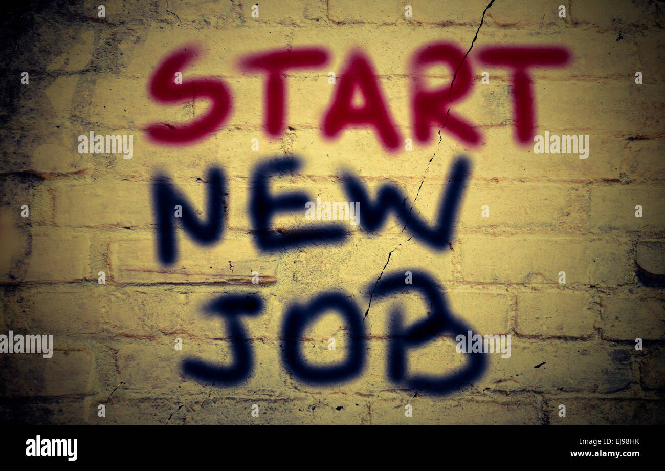 Start New Job Concept Stock Photo - Alamy