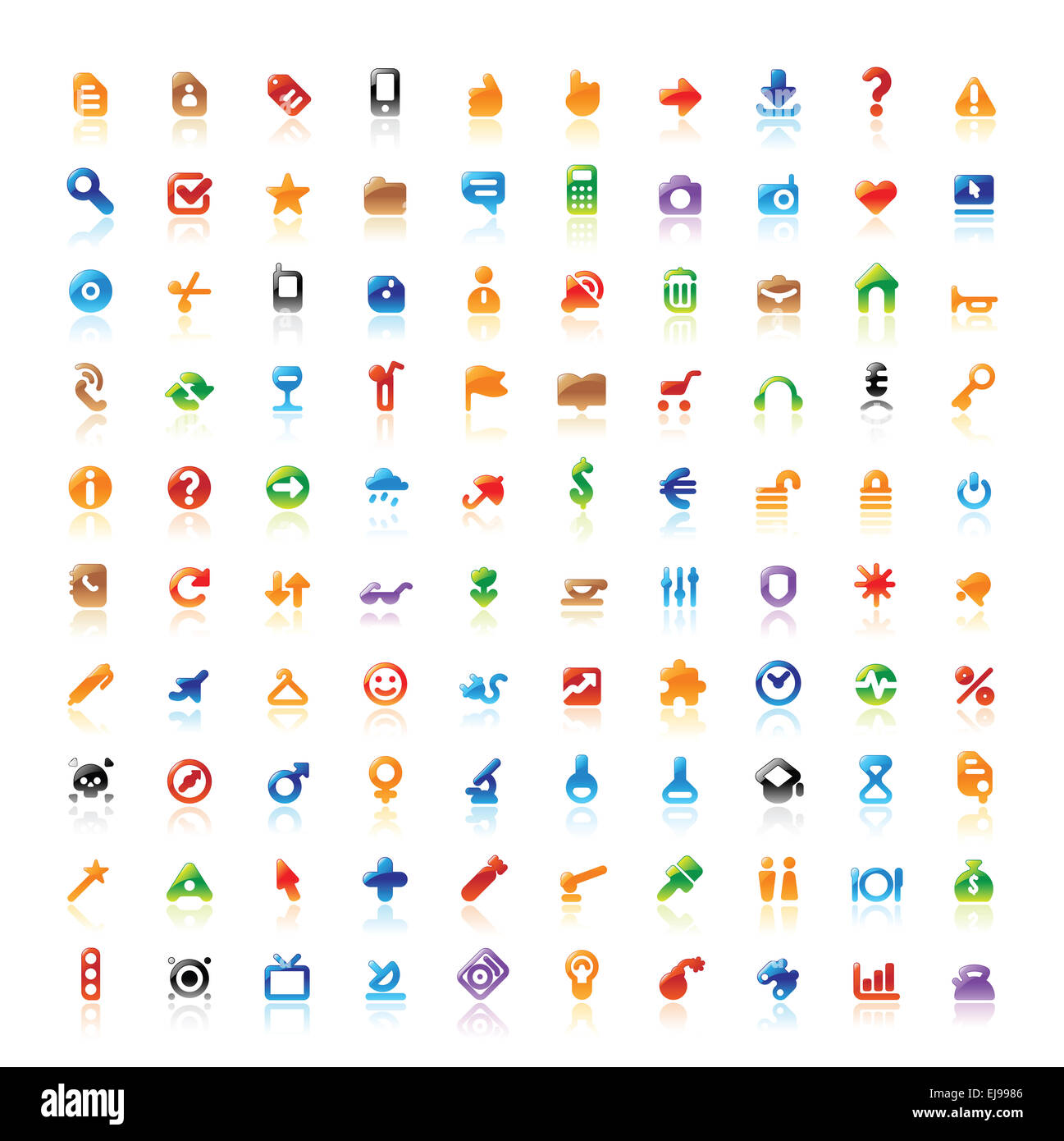 100 icons hi-res stock photography and images - Alamy