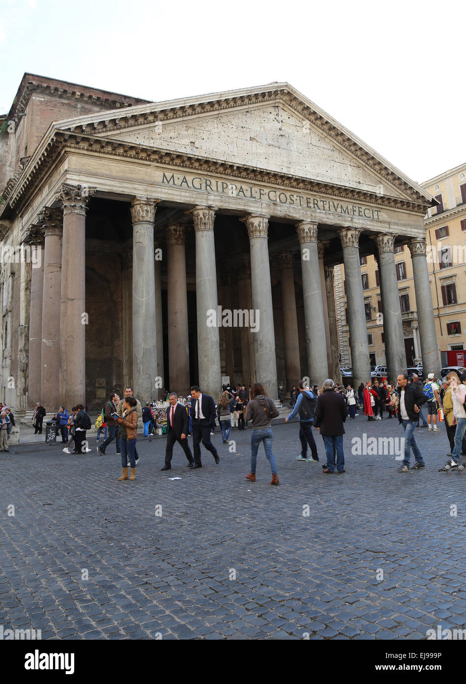 Italy. Rome. Pantheon. Roman temple. Commissioned by Marcus Agripa ...