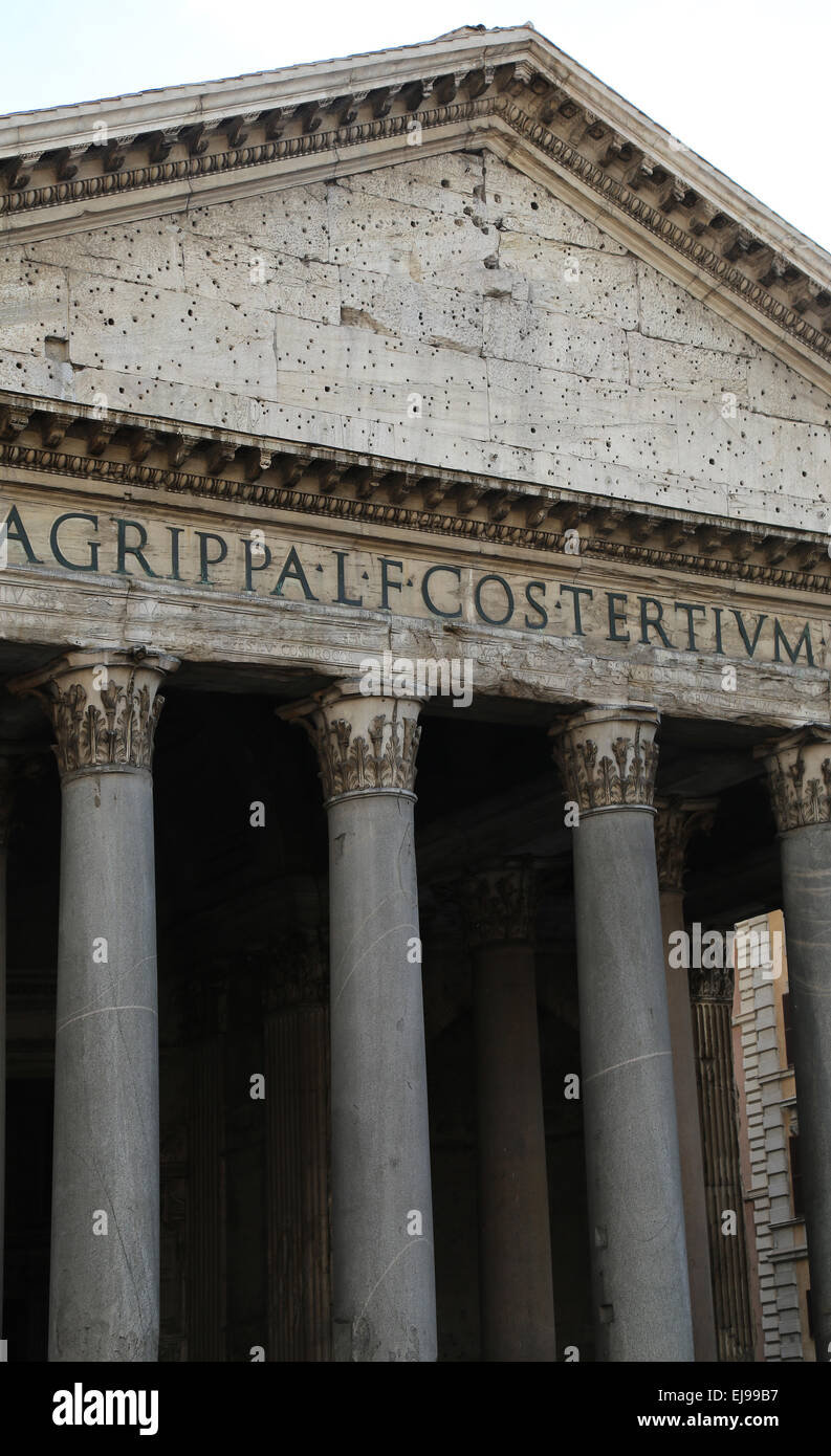 Pantheon building commissioned marcus agrippa hi-res stock photography ...