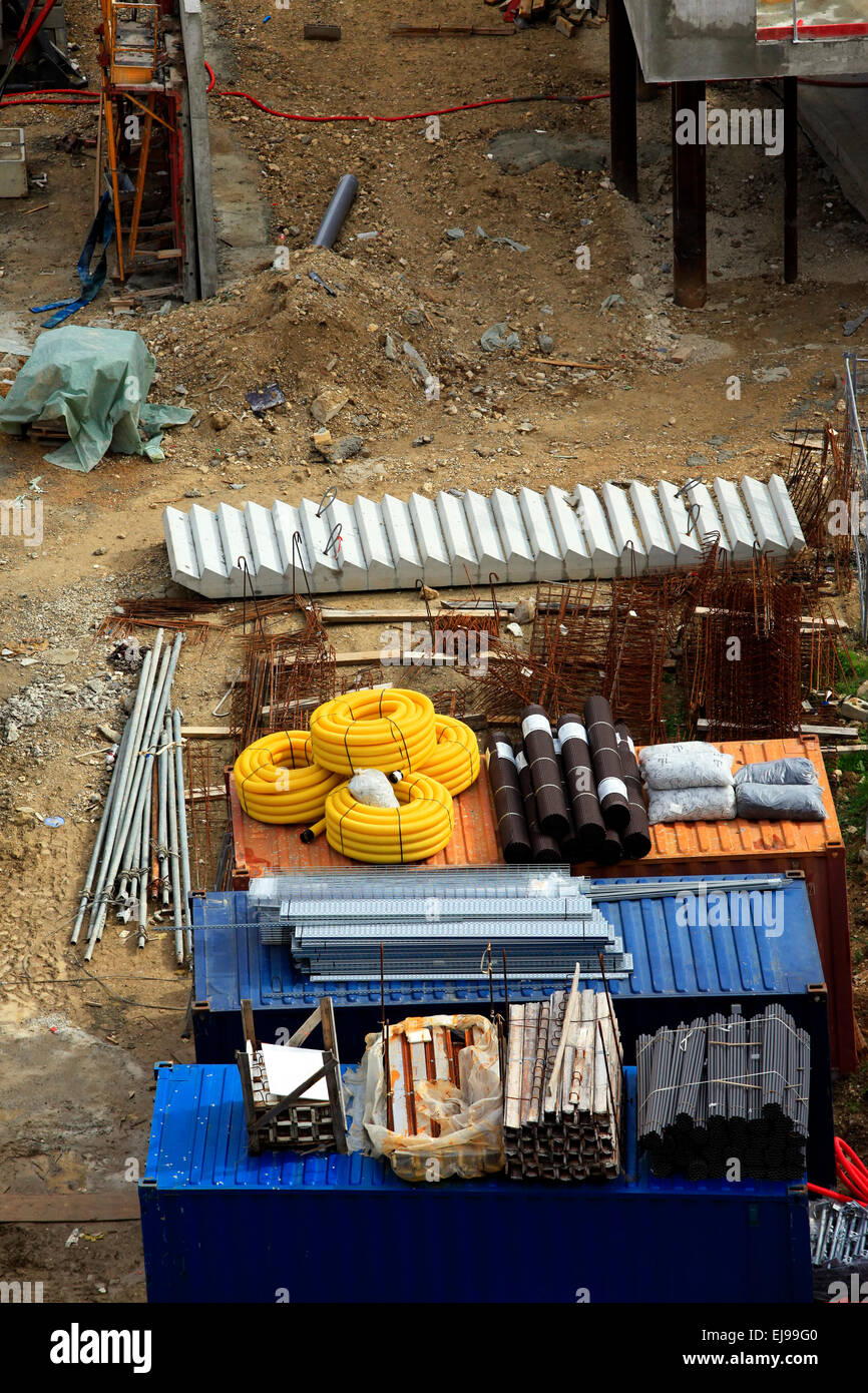 Various materials for the construction site ready for use Stock Photo ...