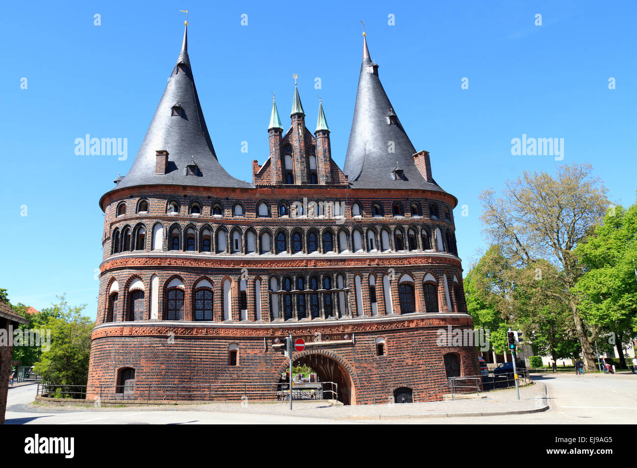 Holstentor at Luebeck Germany Stock Photo - Alamy