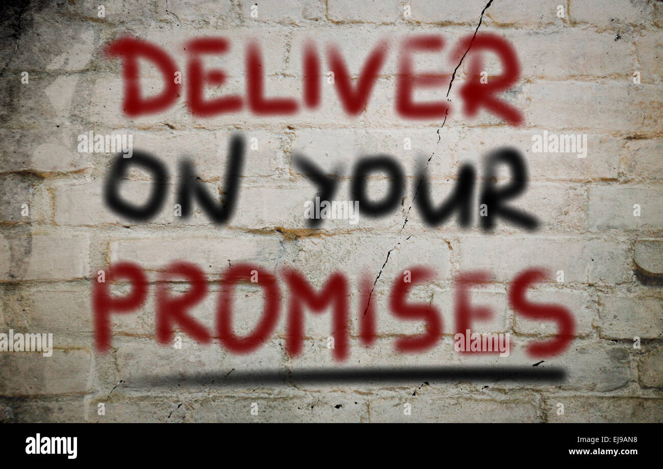 Deliver on your promise hi-res stock photography and images - Alamy