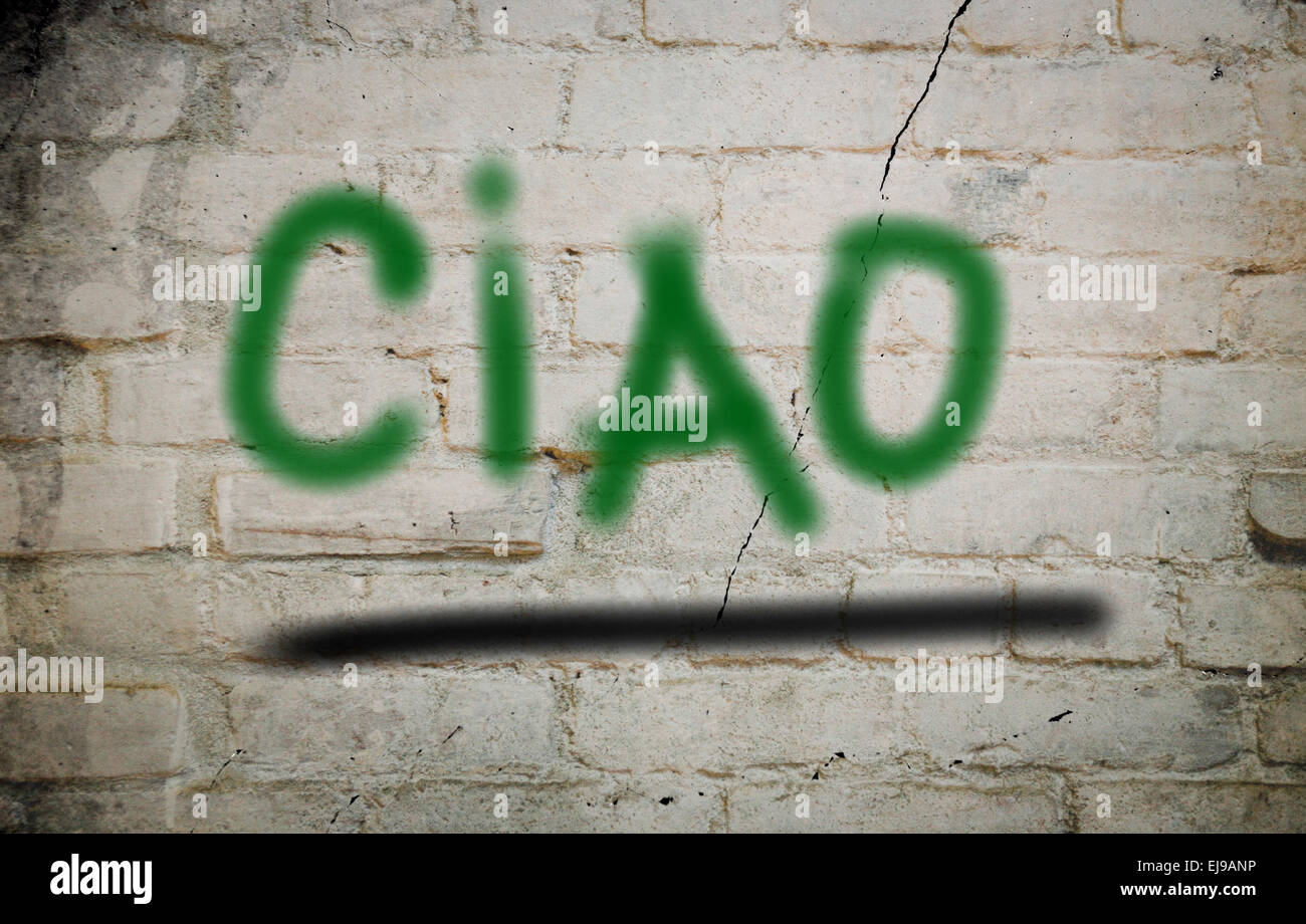 Ciao word hi-res stock photography and images - Alamy
