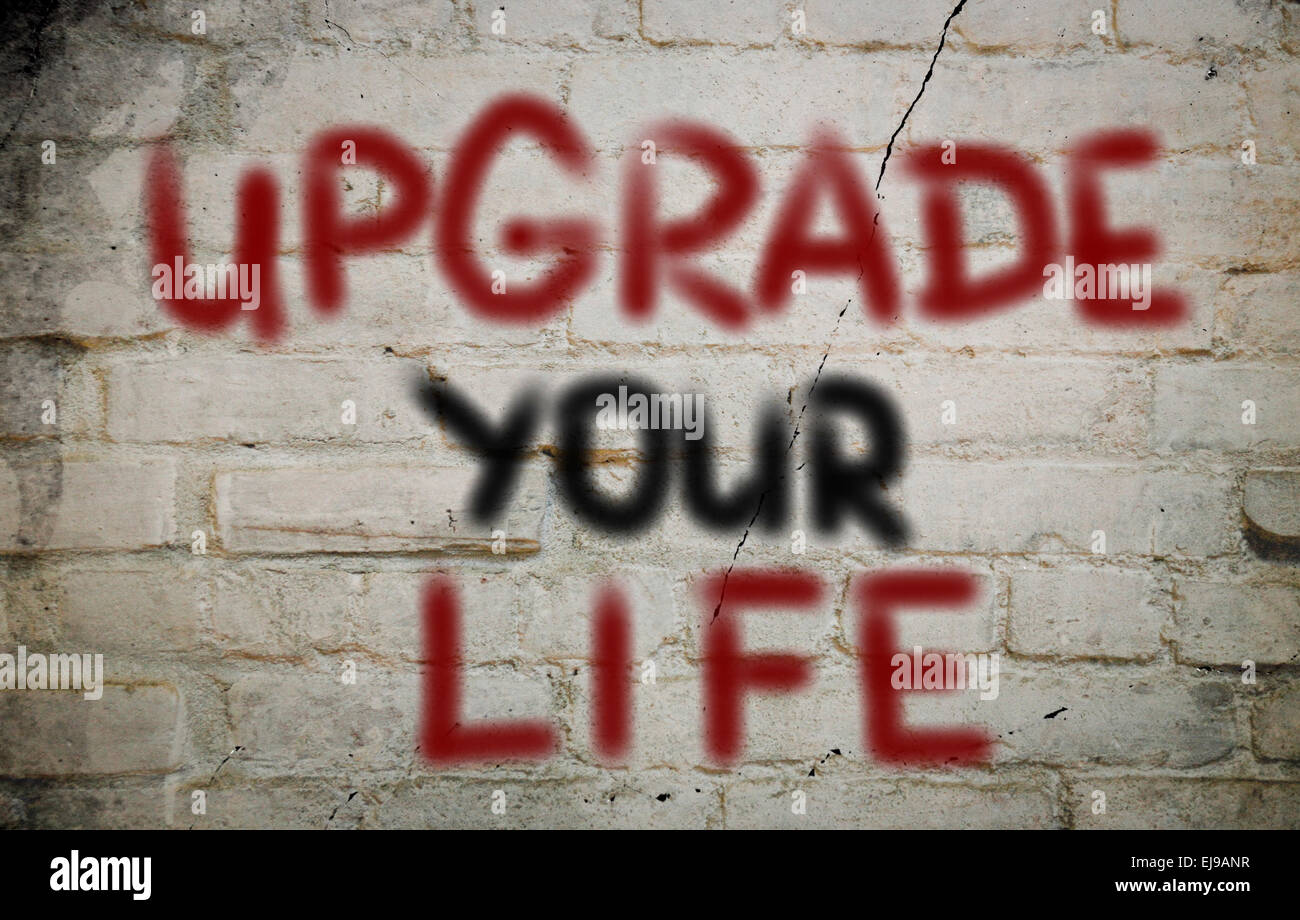 Upgrade Your Life Concept Stock Photo - Alamy