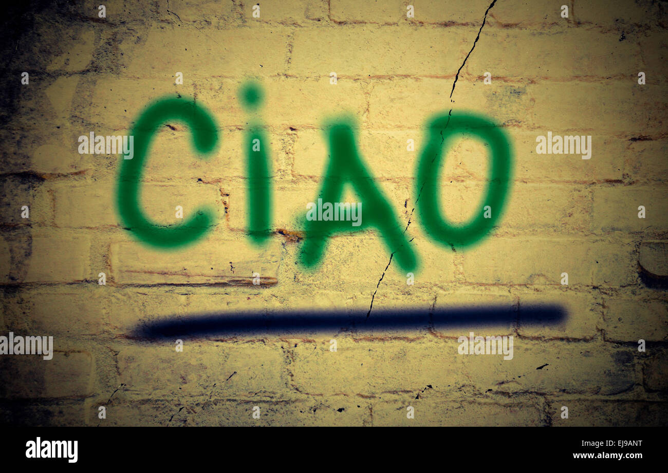 Ciao word hi-res stock photography and images - Alamy