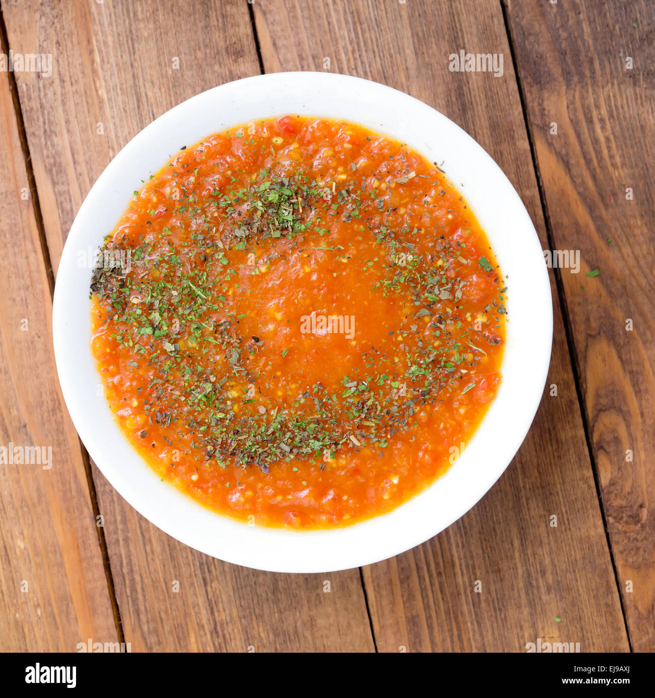 Top down tomato soup hi-res stock photography and images - Alamy