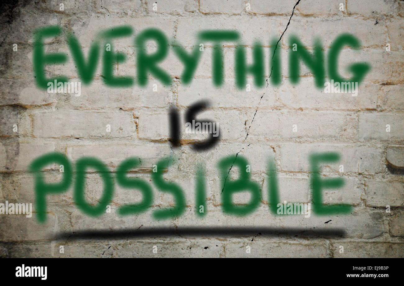 Everything Is Possible Concept Stock Photo - Alamy