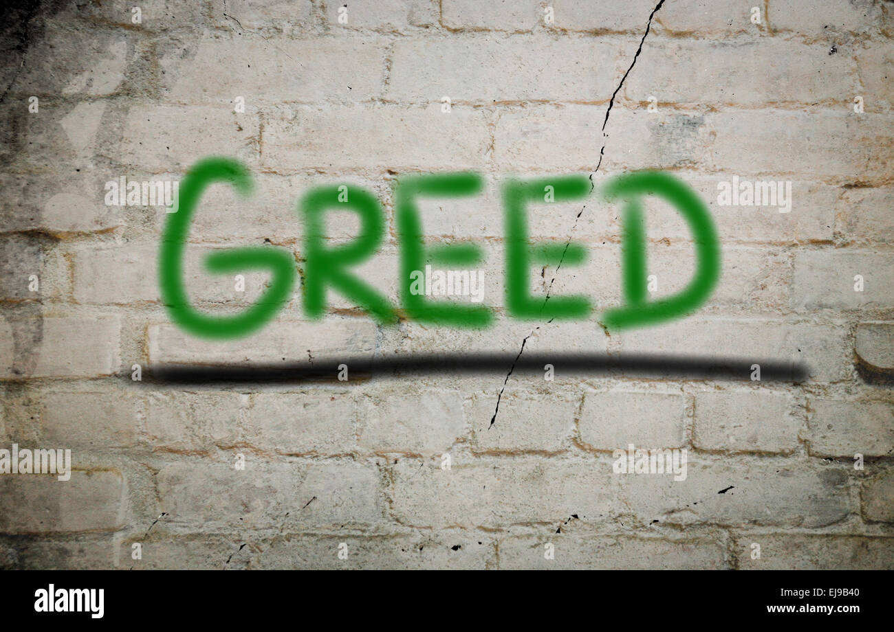 Greed cartoon hi-res stock photography and images - Alamy