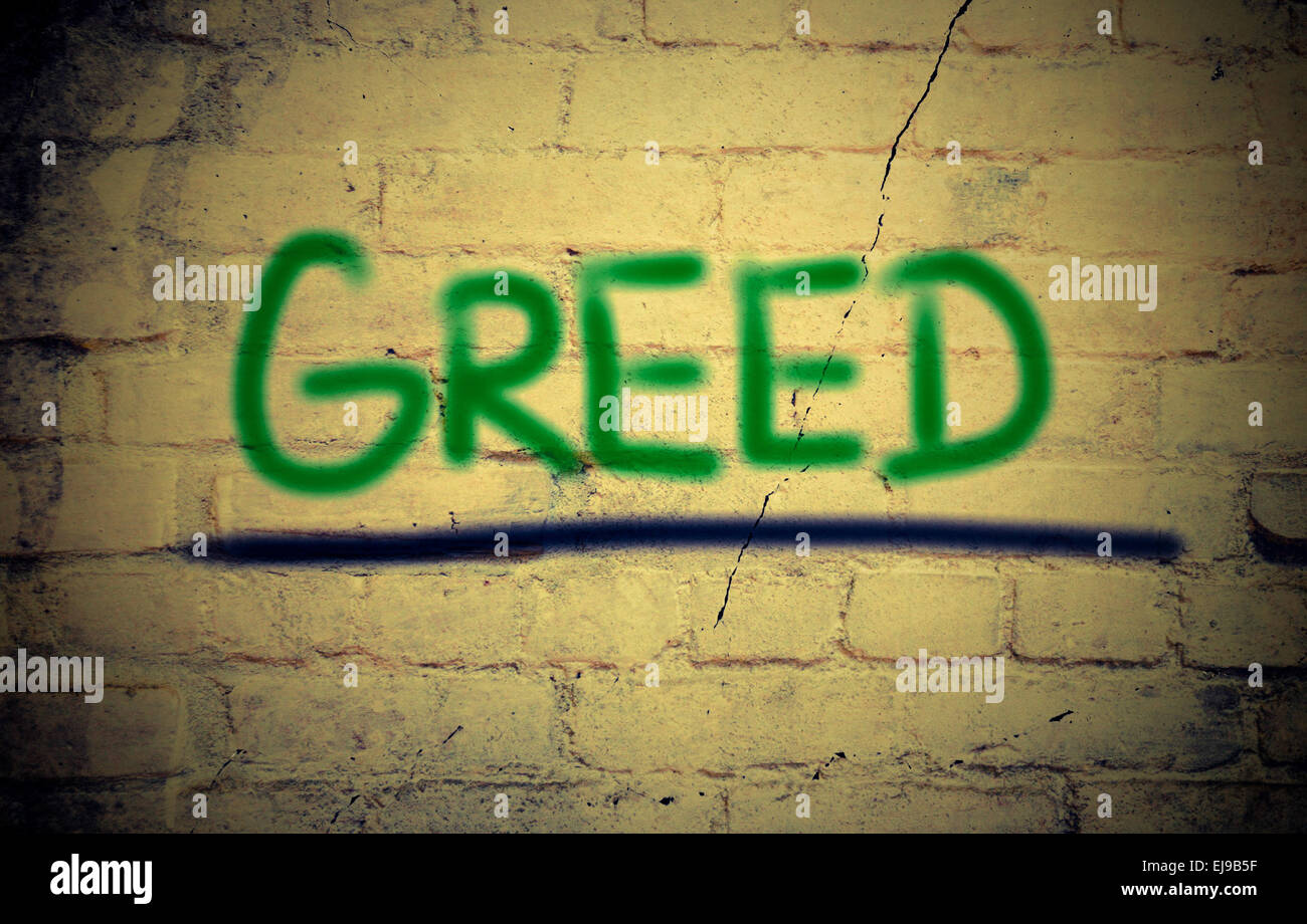 Greed cartoon hi-res stock photography and images - Alamy