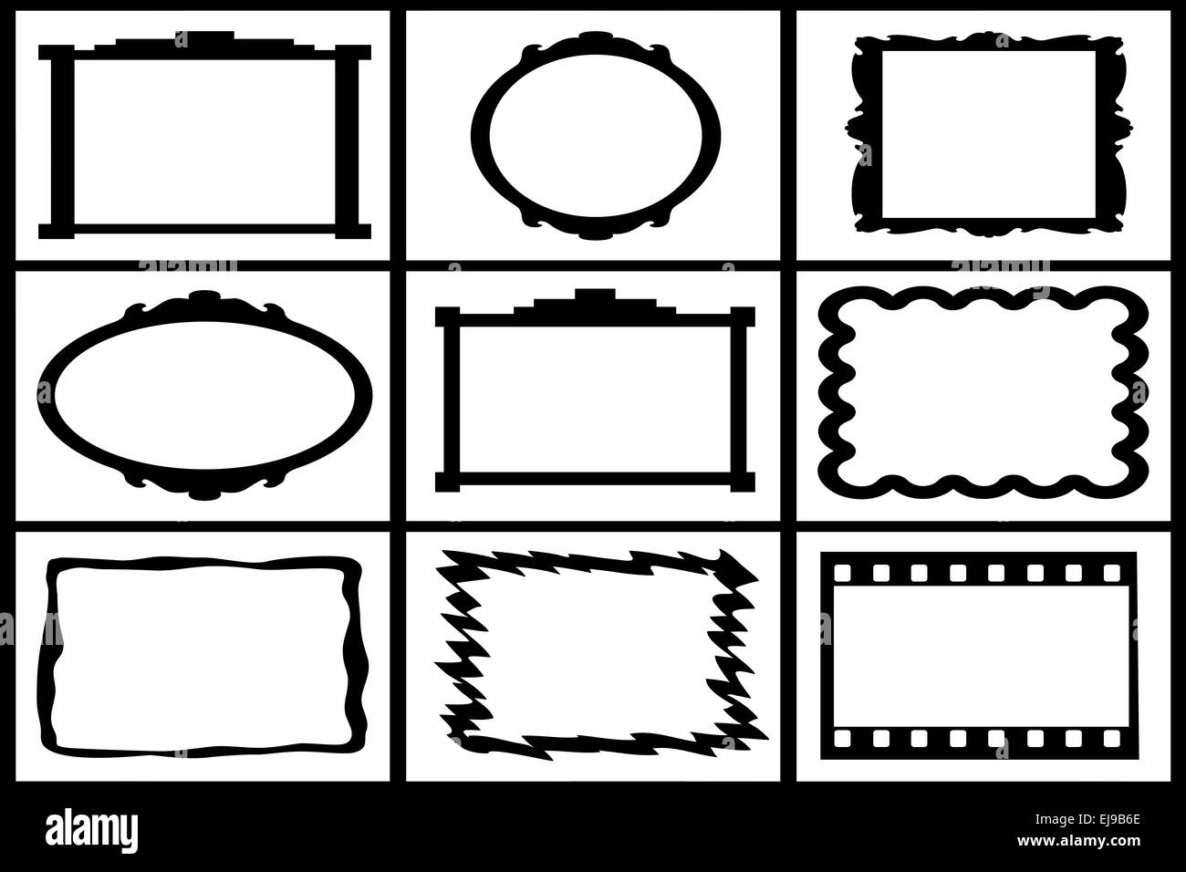 Wall frames cartoon hi-res stock photography and images - Alamy