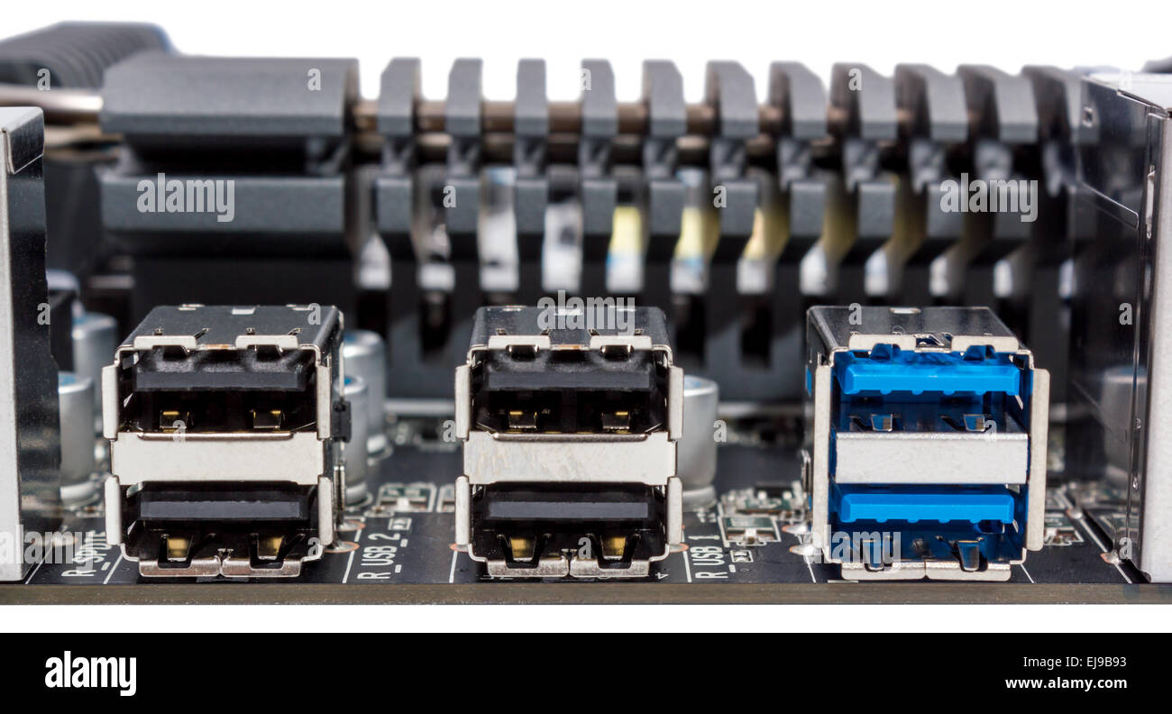 Computer pc rear panel hi-res stock photography and images - Alamy