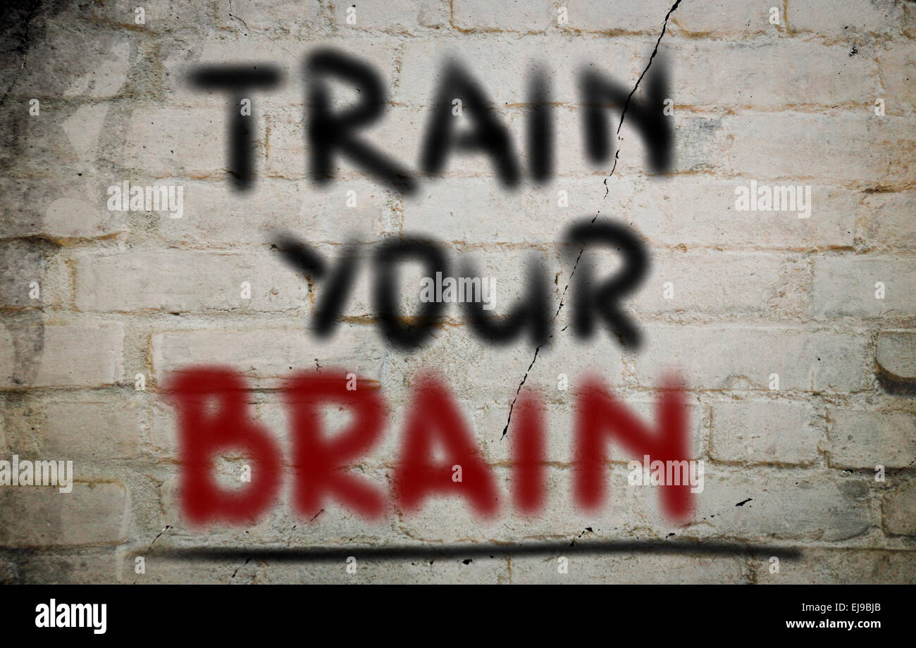 Train Your Brain Concept Stock Photo - Alamy