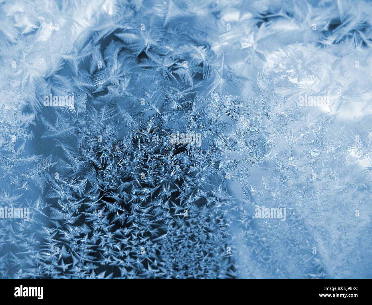 Ice pattern on winter glass Stock Photo - Alamy