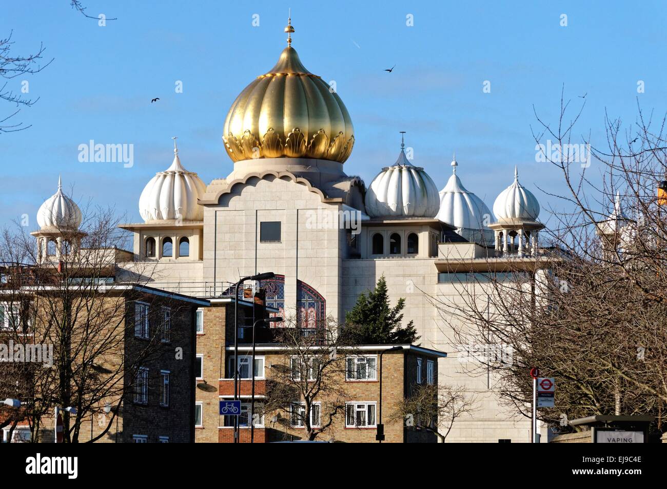 Sikh temple in Southall West London Stock Photo - Alamy