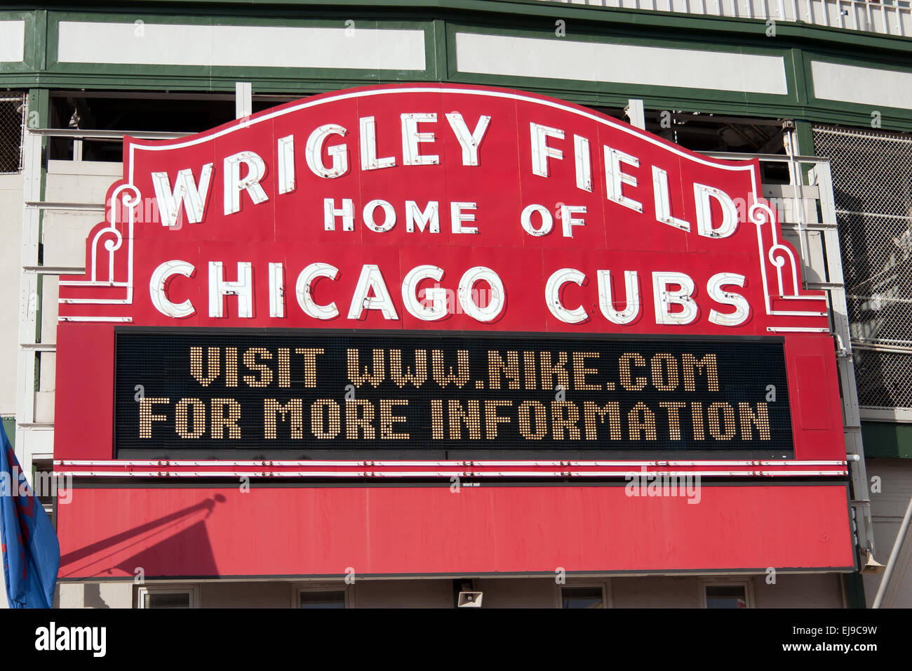 Wrigley field main entrance sign hi-res stock photography and images ...