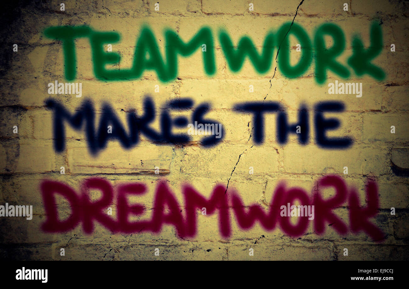 Teamwork makes dream work hi-res stock photography and images - Alamy