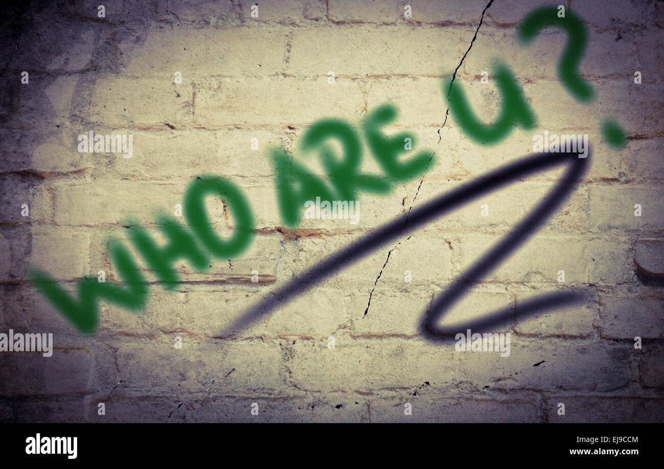 Who Are You Concept Stock Photo - Alamy