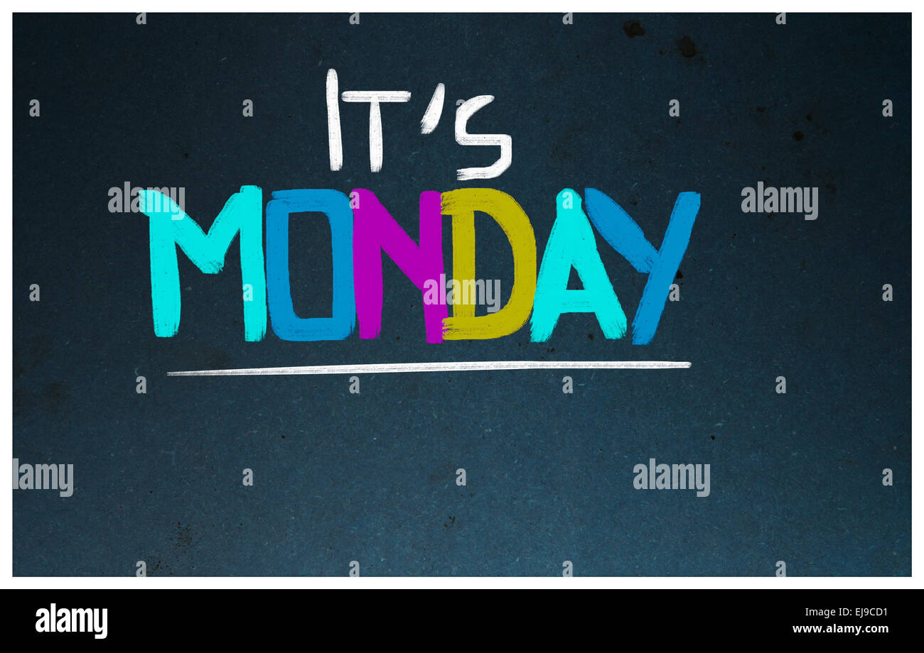 It's Monday Concept Stock Photo - Alamy