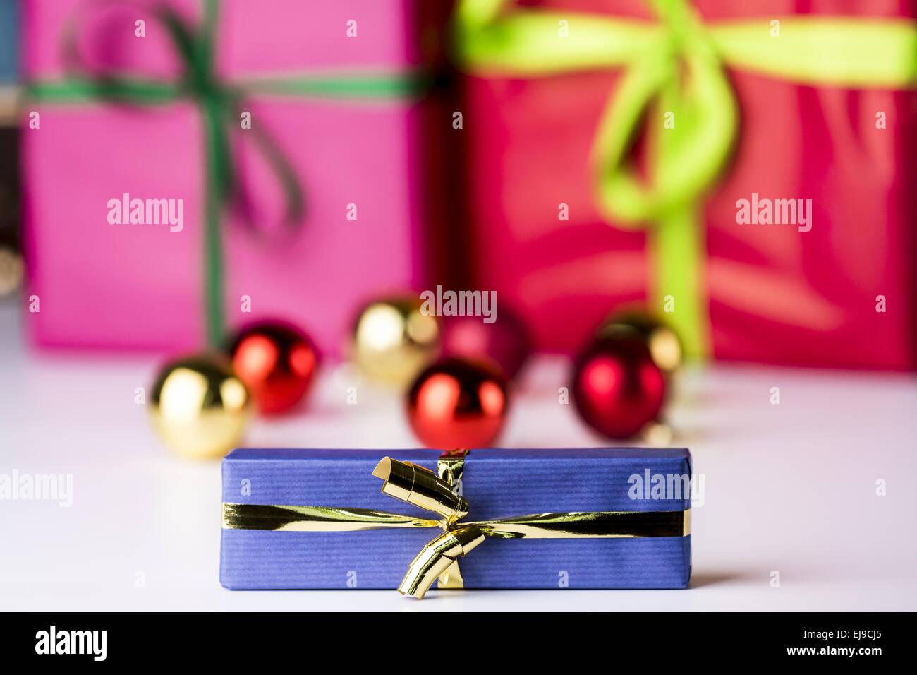 Baubles and presents Stock Photo - Alamy