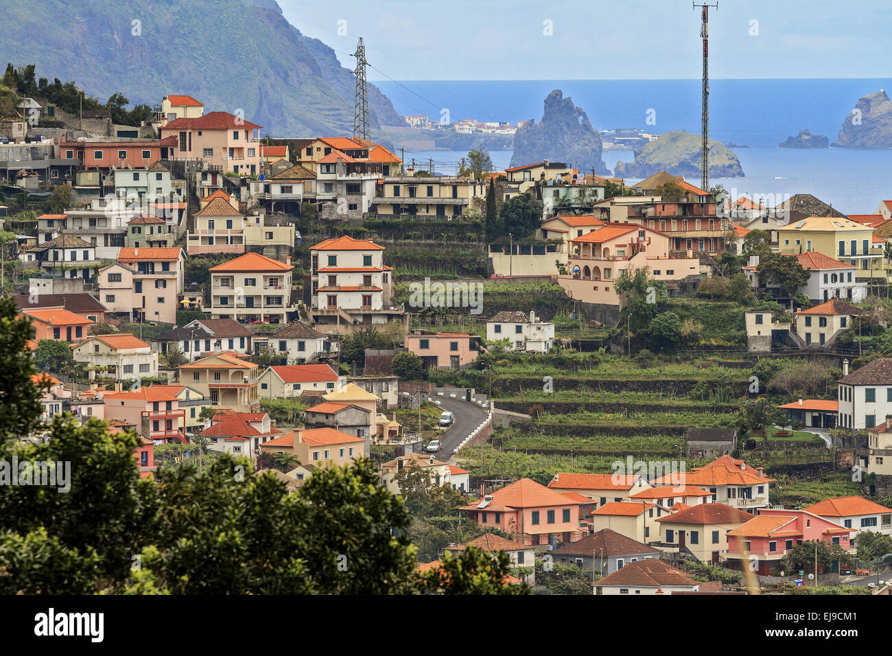 Village Of Seixal Madeira Portugal Stock Photo - Alamy