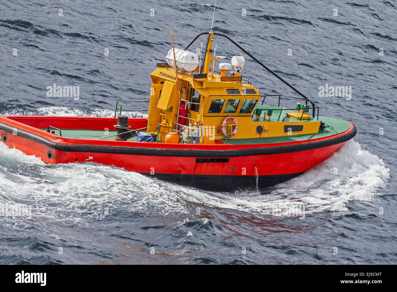 Small Tugboat Torshavn Faroe Islands Stock Photo - Alamy