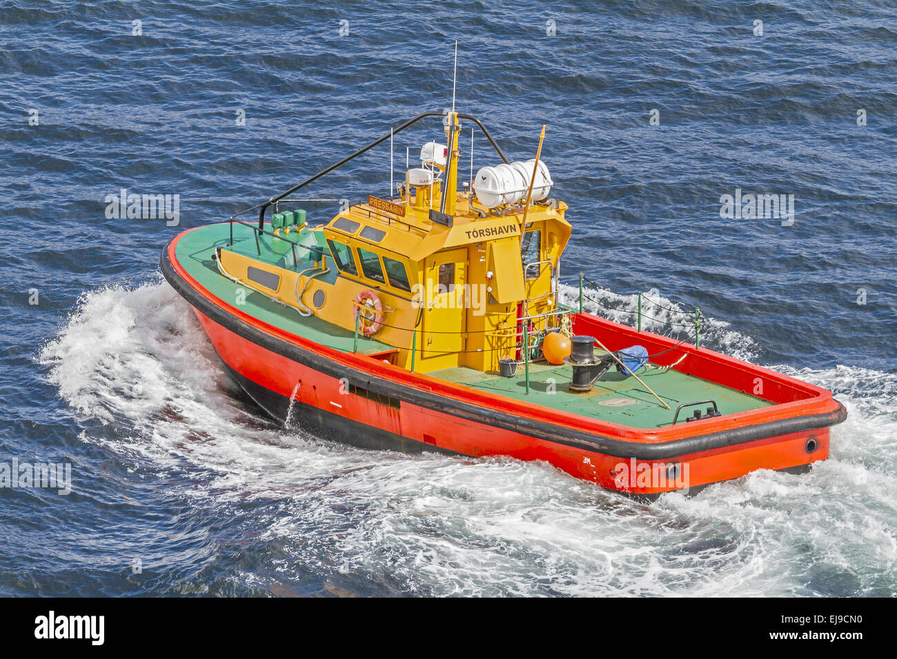 Small Tugboat Torshavn Faroe Islands Stock Photo - Alamy