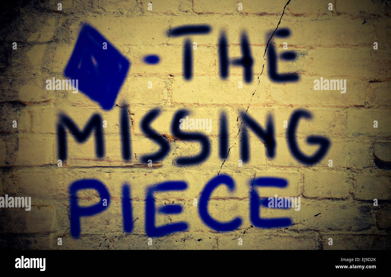 The Missing Piece Concept Stock Photo - Alamy