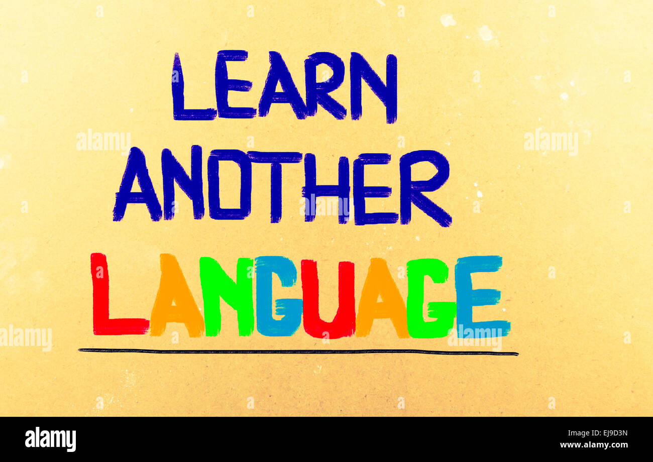 Learn Another Language Concept Stock Photo - Alamy