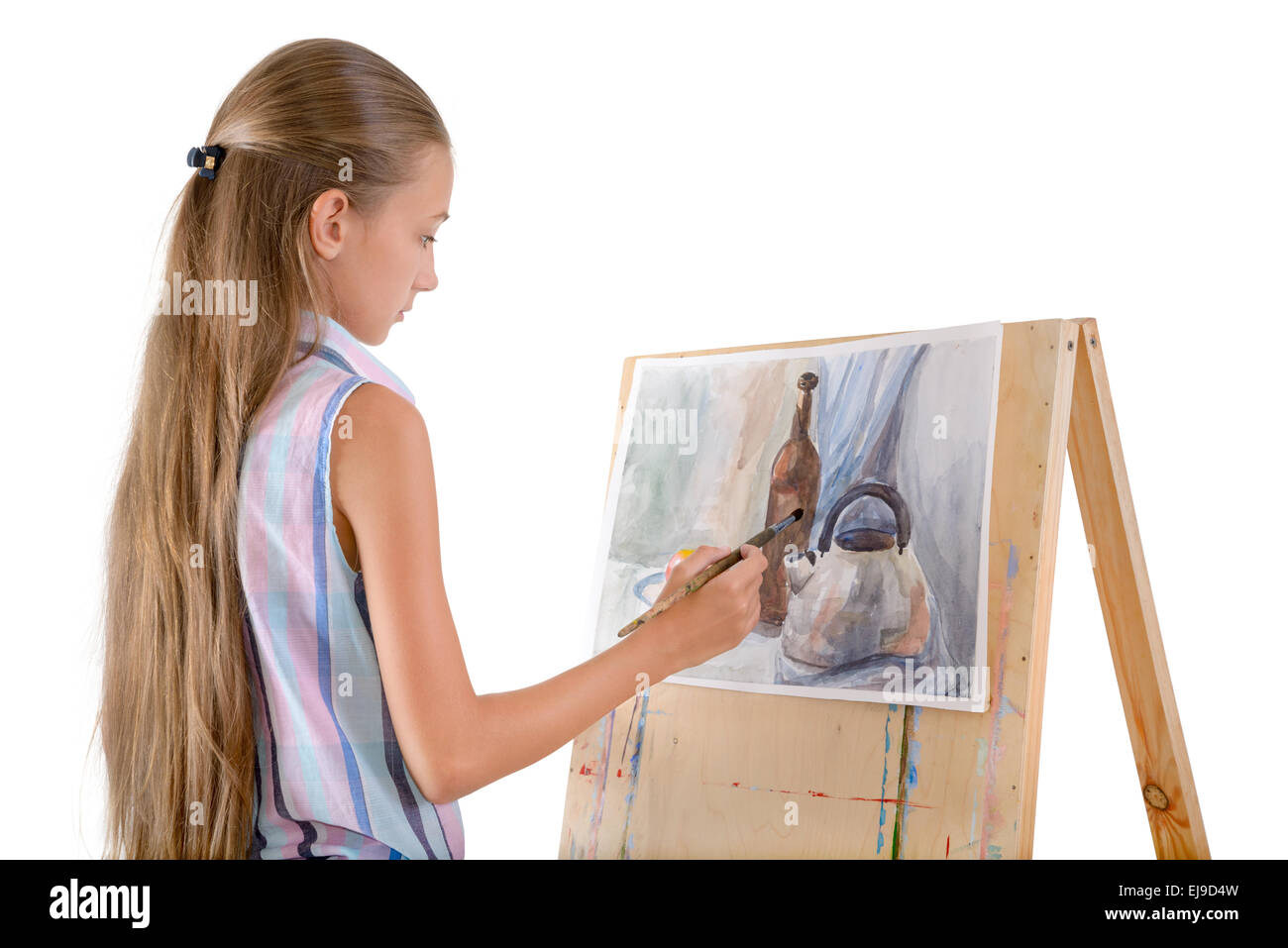 The young artist Stock Photo - Alamy