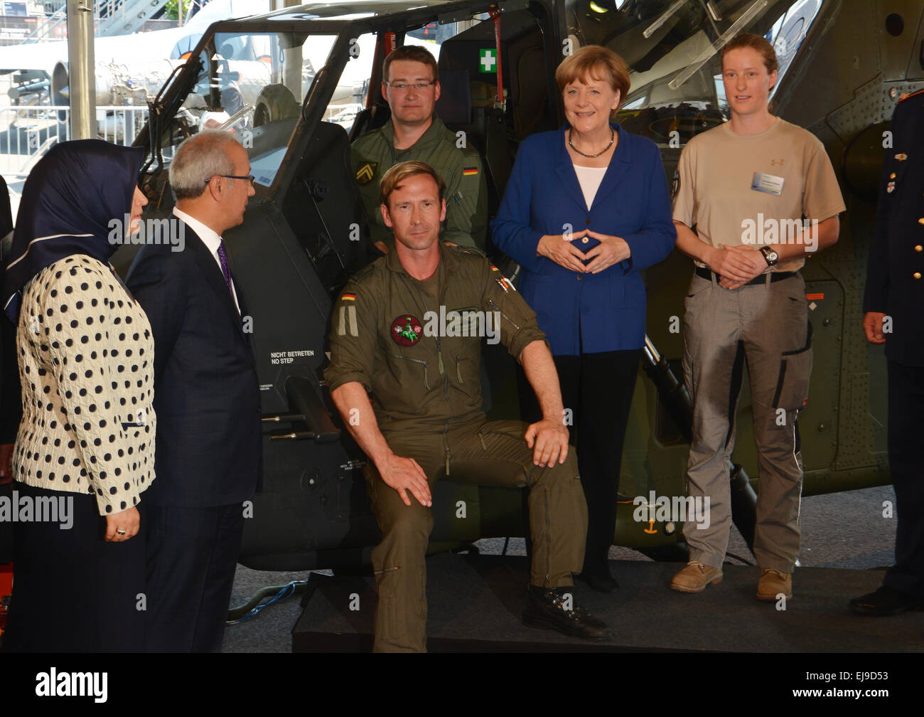 Angela Merkel at german military Bundeswehr Stock Photo - Alamy