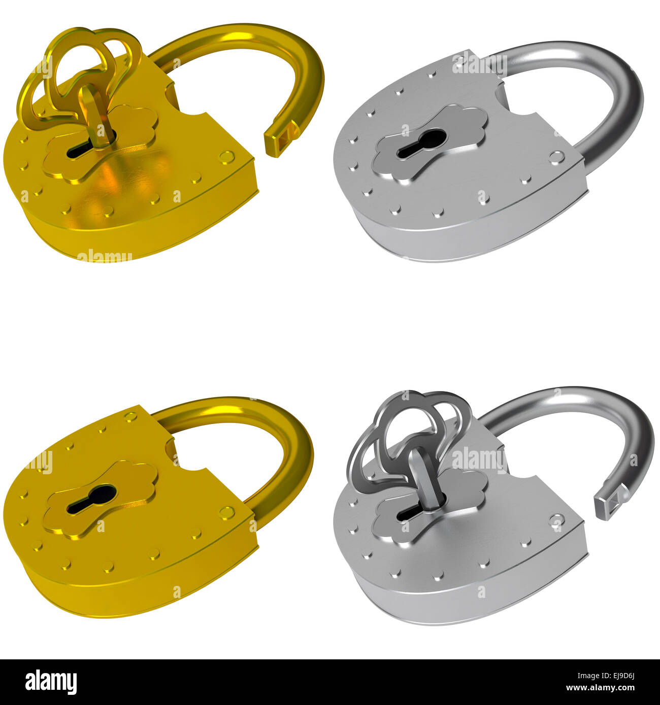 The lock and key Stock Photo - Alamy