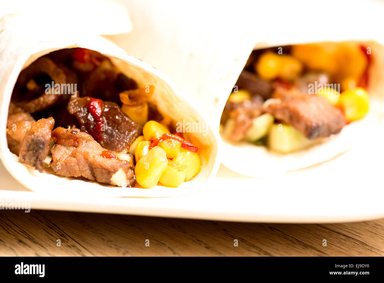 tortilla wraps close up Stock Photo - Alamy