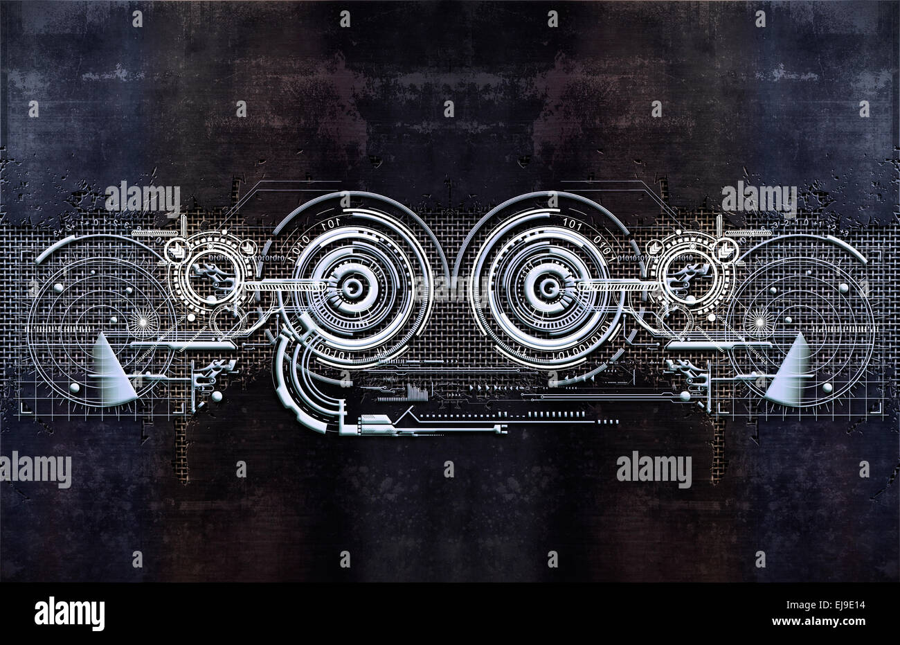 Technically electronic background Stock Photo - Alamy