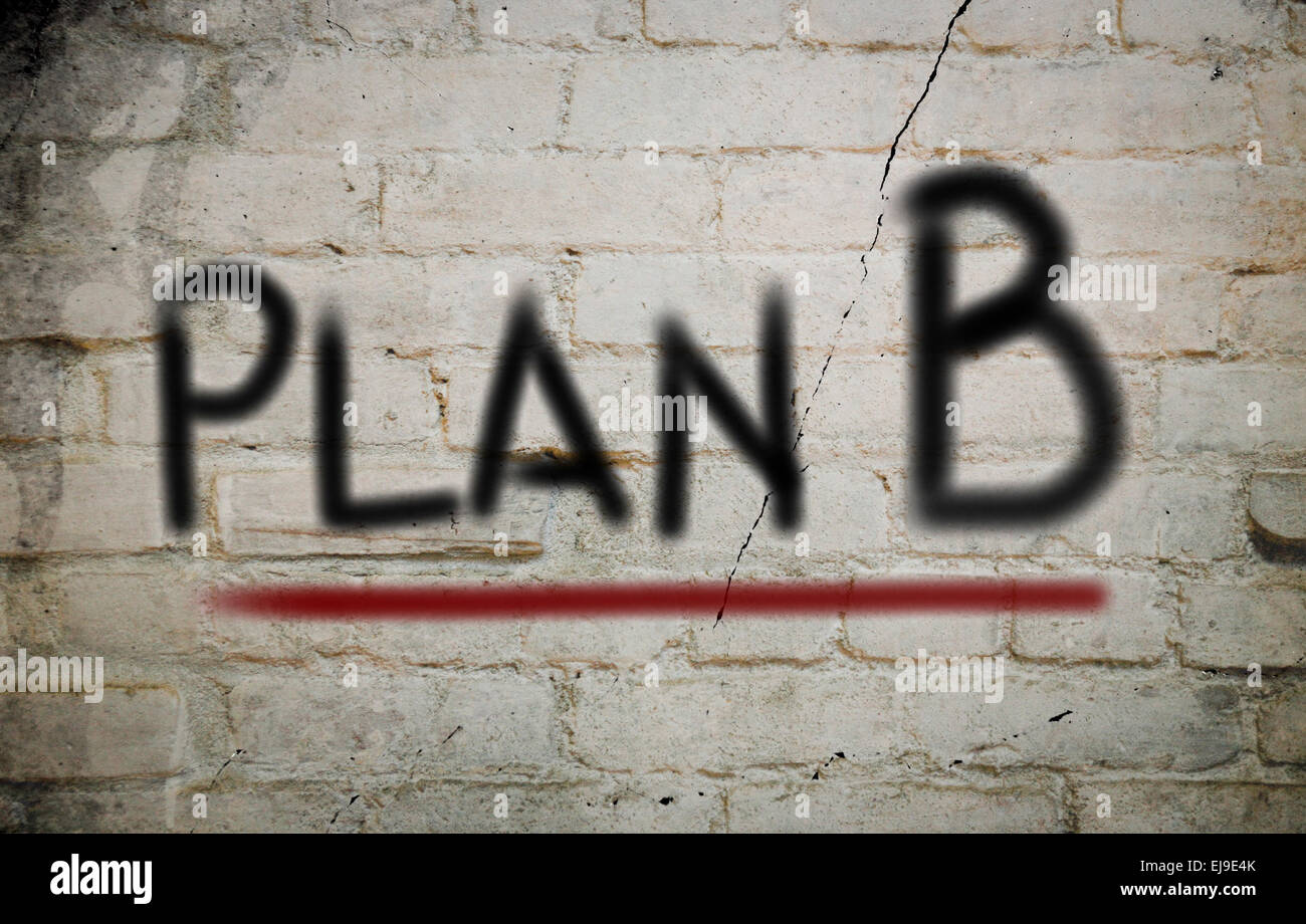 Plan B Concept Stock Photo - Alamy