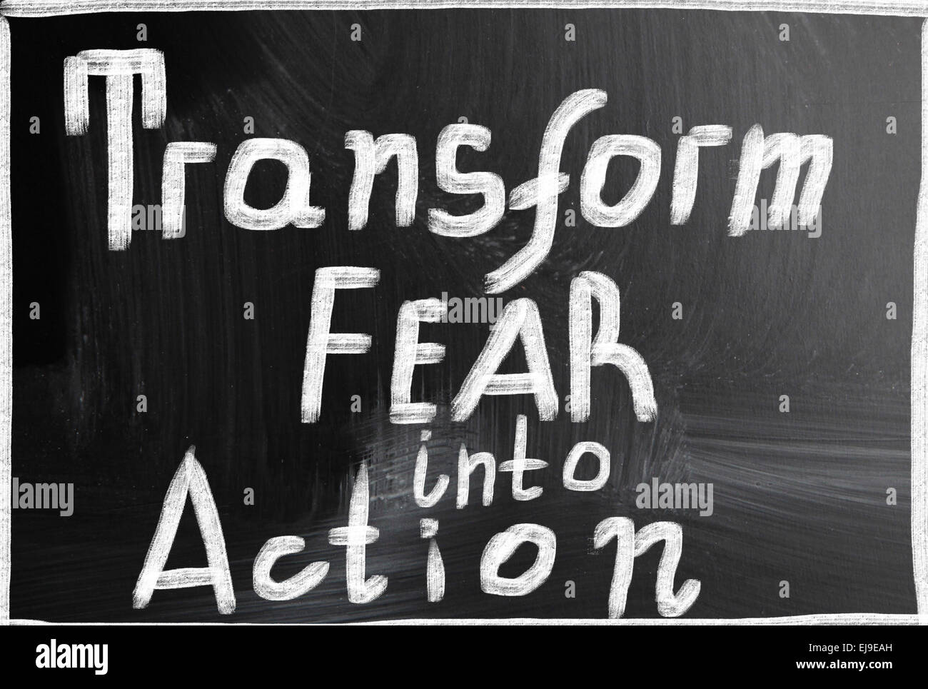 transform fear into action Stock Photo - Alamy