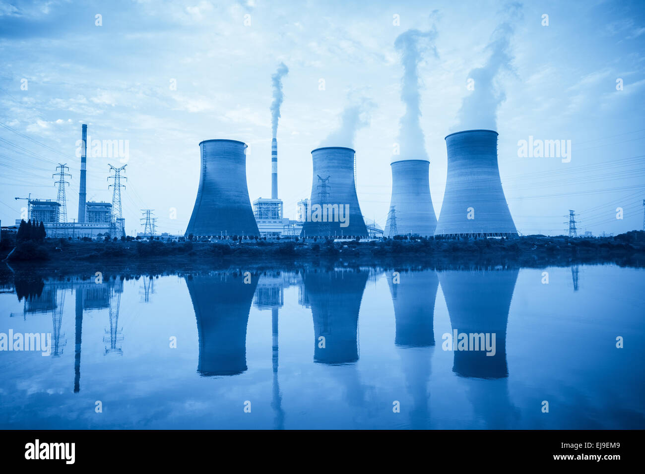 blue power plant Stock Photo - Alamy