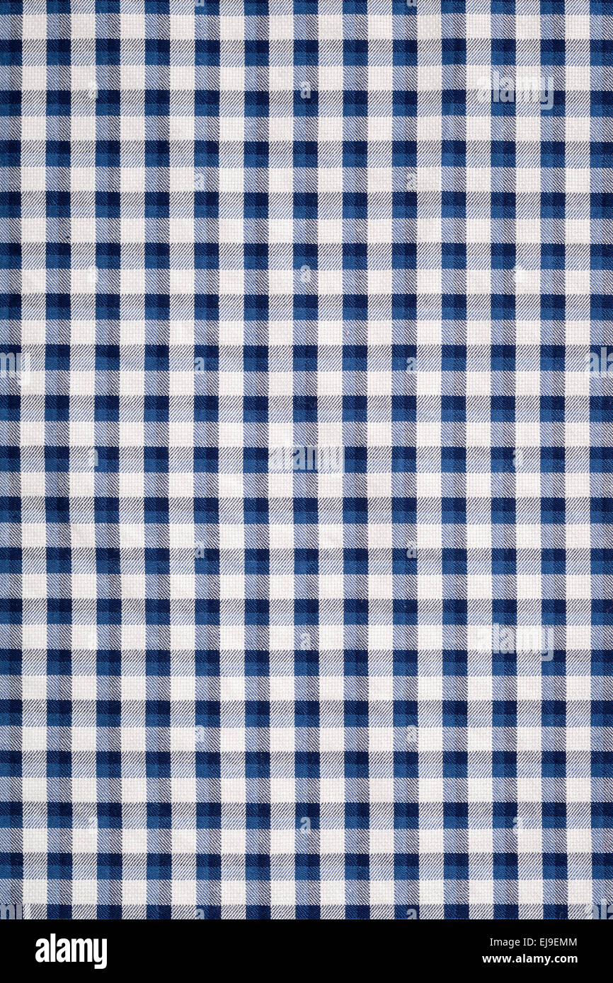 blue gingham cloth Stock Photo - Alamy