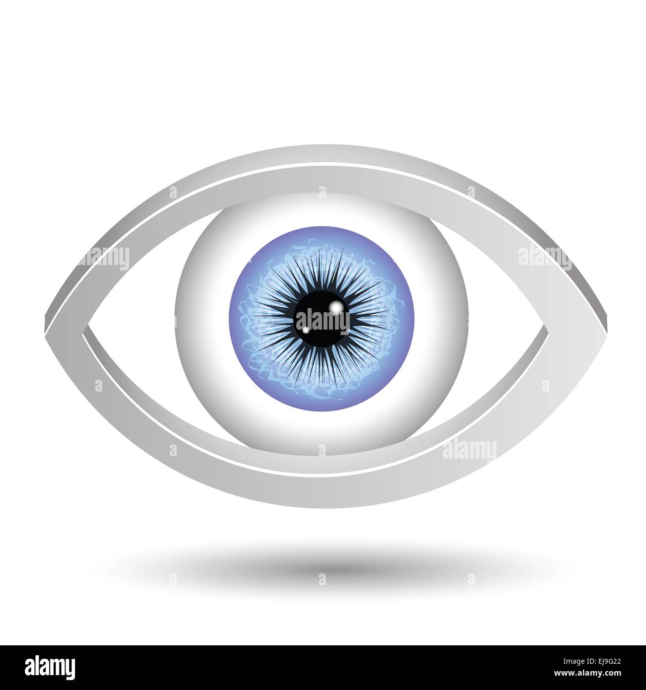 Blue human eye black Cut Out Stock Images & Pictures - Alamy