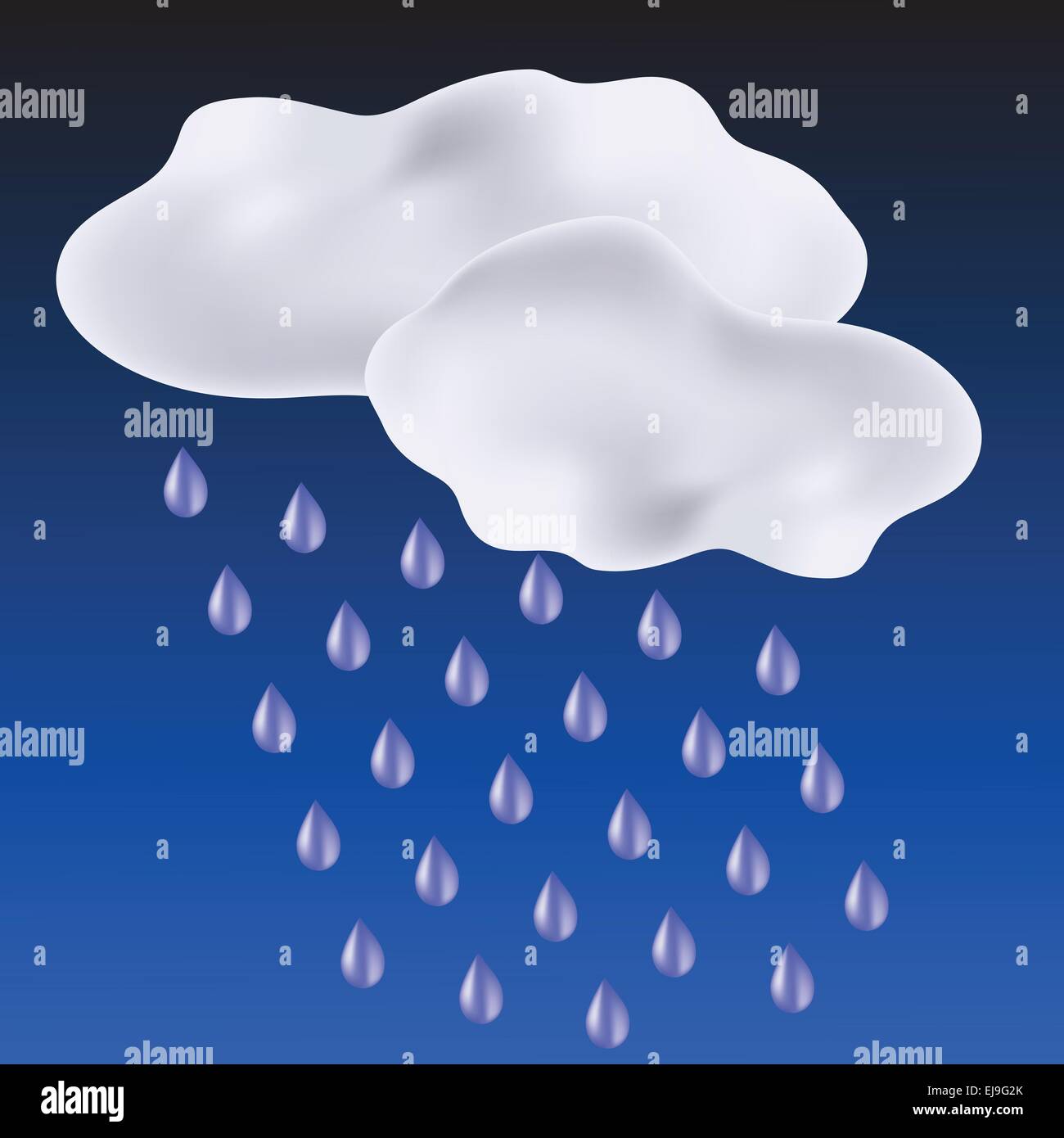 clouds and drops of rain Stock Photo - Alamy