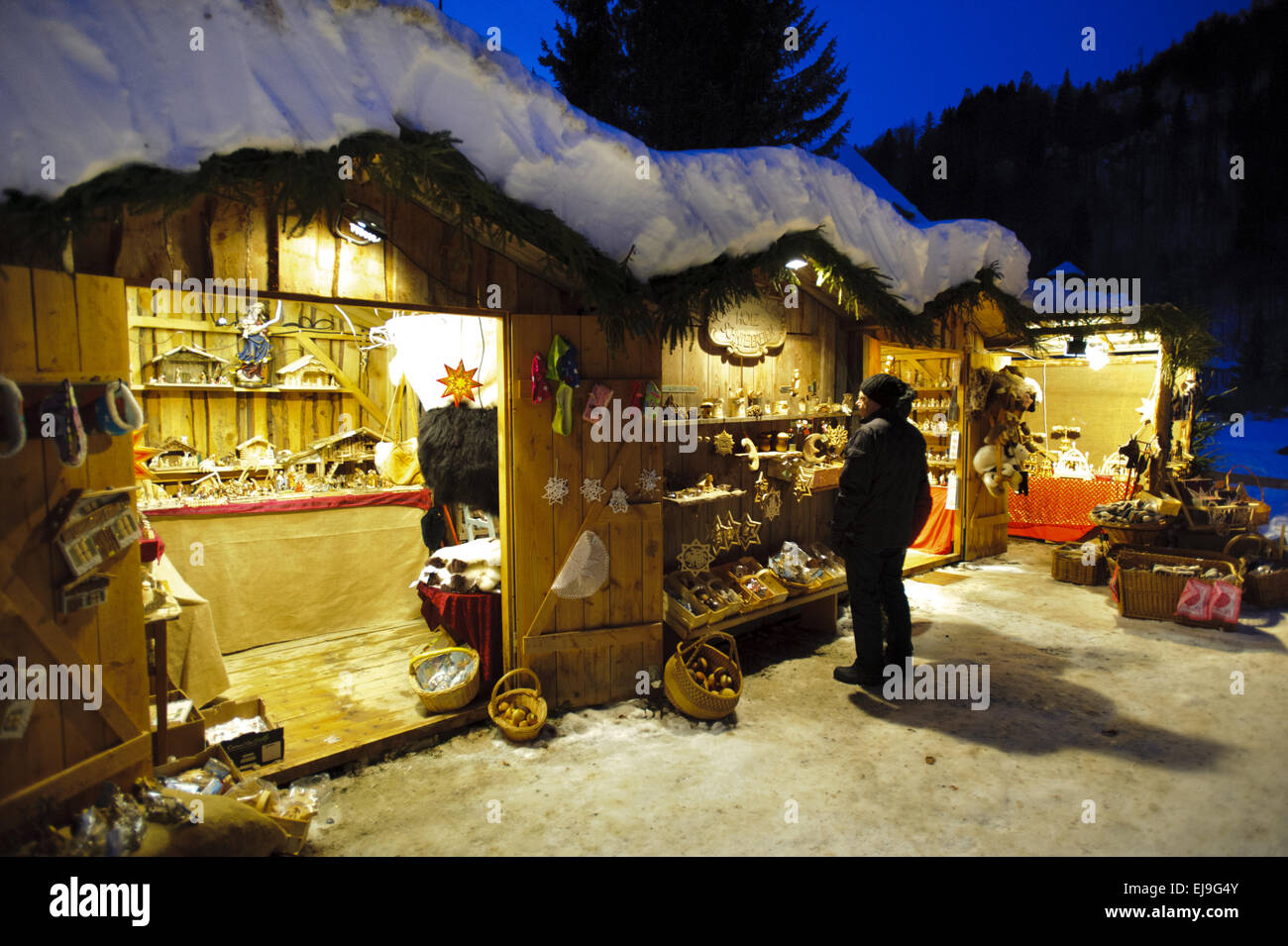 christmas market in Bavaria, Germany Stock Photo - Alamy