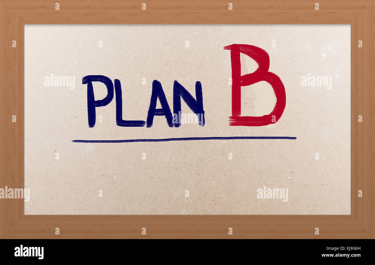 Plan B Concept Stock Photo - Alamy