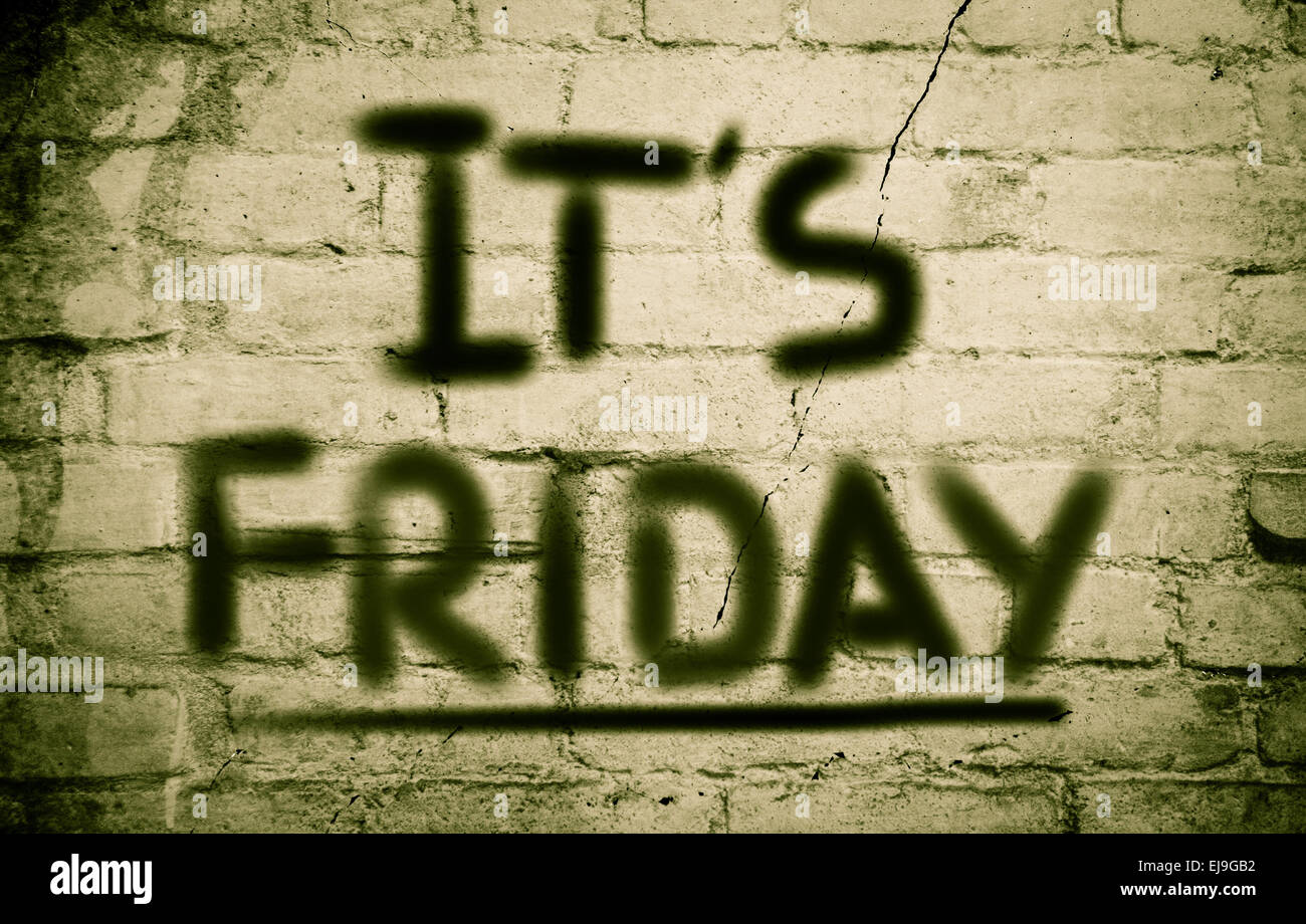 It's Friday Concept Stock Photo - Alamy