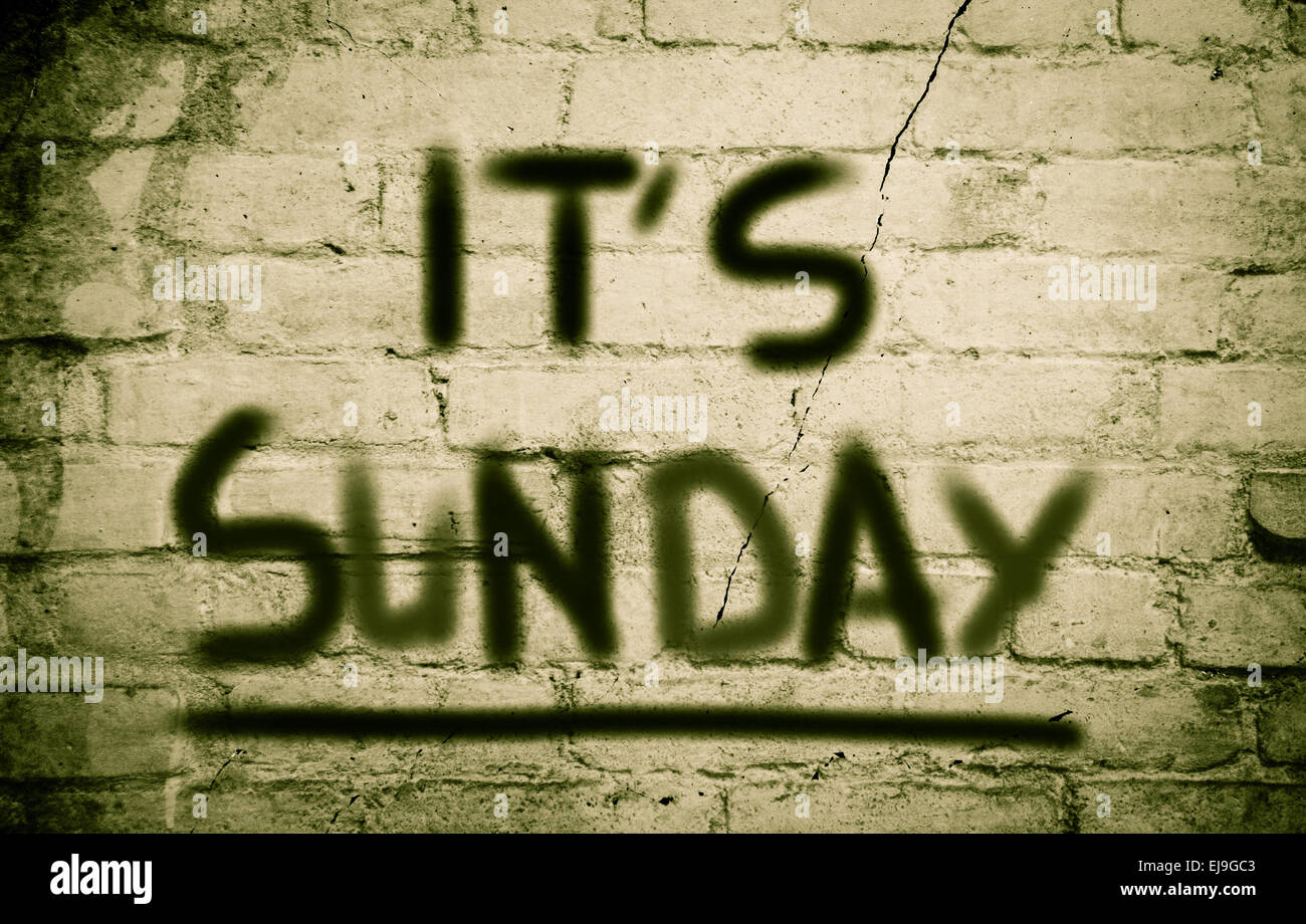 It's Sunday Concept Stock Photo - Alamy