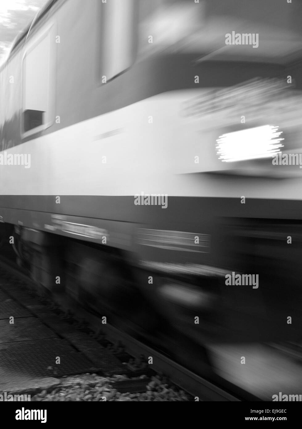 Blurry train Black and White Stock Photos & Images - Alamy
