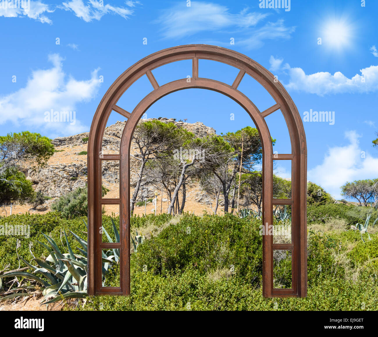 arch in the fortress Stock Photo - Alamy