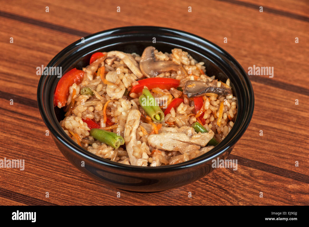 Rice chicken vegetable Stock Photo - Alamy