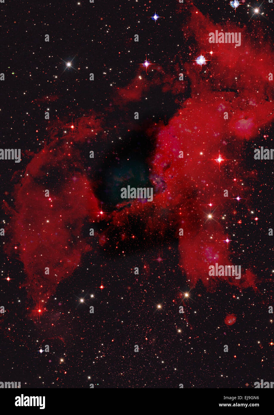 Star field in space and a nebulae Stock Photo - Alamy
